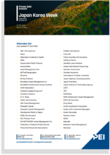 PDI Japan Korea Week | Asia's leading private debt event series