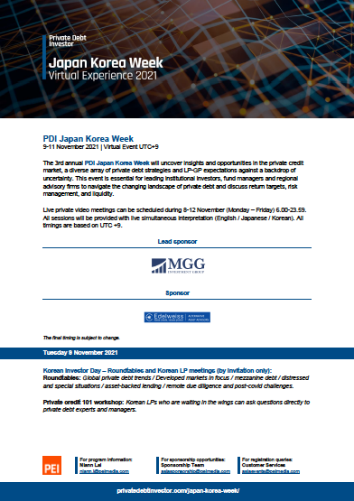 PDI Japan Korea Week | Asia's leading private debt event series