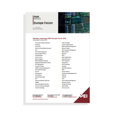 PERE Europe Forum 2024 | Events EN